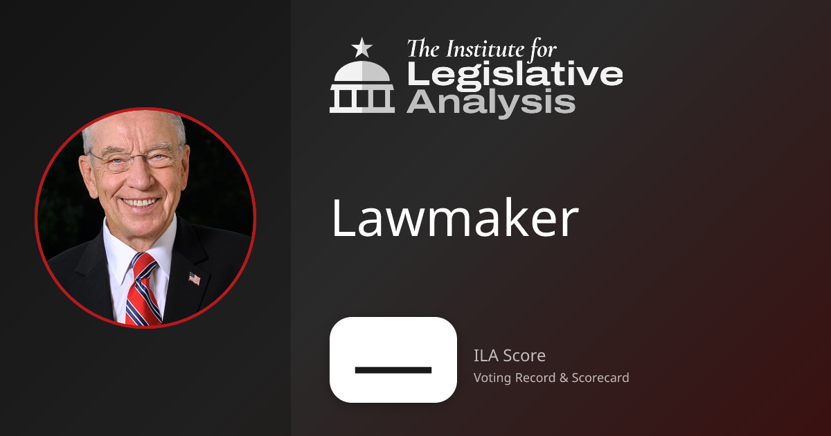 Sen. Charles E. Grassley Voting Record & Scorecard | Center for ...